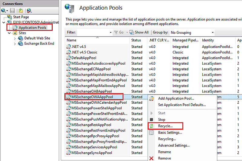 Outlook Web App automatically signs out after changing the public IP ...