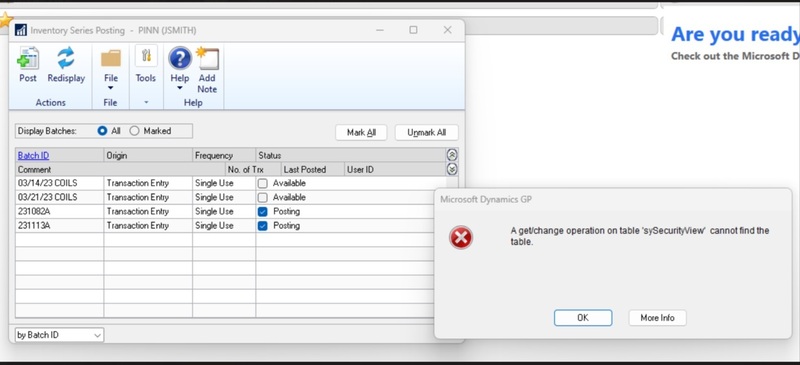 Microsoft Dynamics GP 2018 - Locks Up/Crashes When Posting Payroll ...