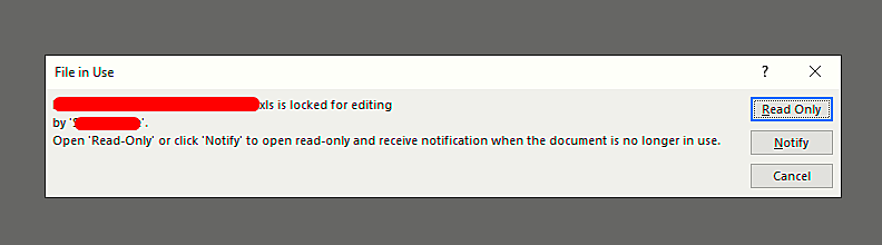 New Versions Of Excel Not File Locking File When Being Edited Software Spiceworks Community