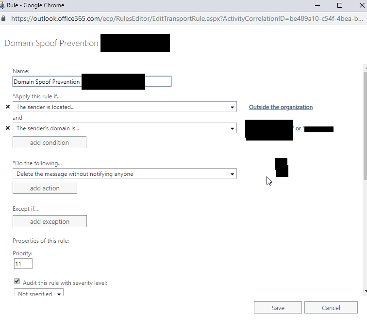 Office 365 allows a spoof of your own domain if on sender safelist - Software & Applications ...