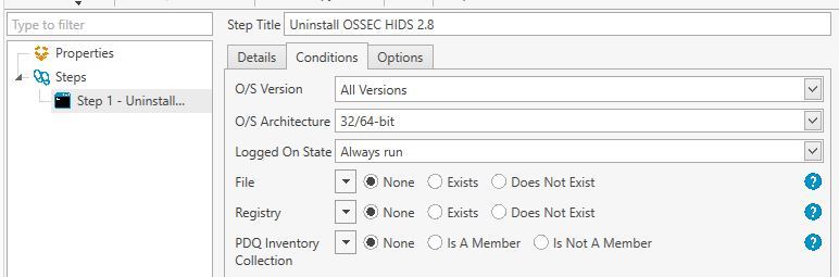PDQ Deploy - Conditinos not met. No steps were able to run? - Software & Applications ...