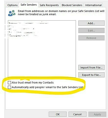 Add User's Contact List to Exchange Allowed Senders - Software & Applications - Spiceworks Community
