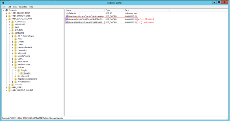 Chrome Not Updating And Disabled By Your Administrator Software And Applications Spiceworks