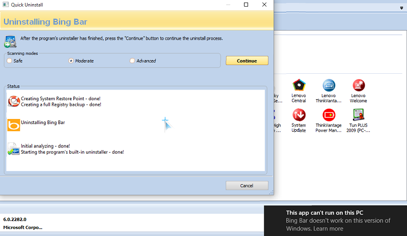 Uninstall Bing Bar from upgraded Win7 machine - Windows - Spiceworks Community
