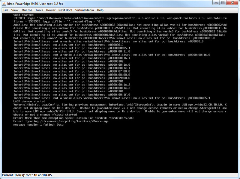 Esxi Starting Services Virtualization Spiceworks Community