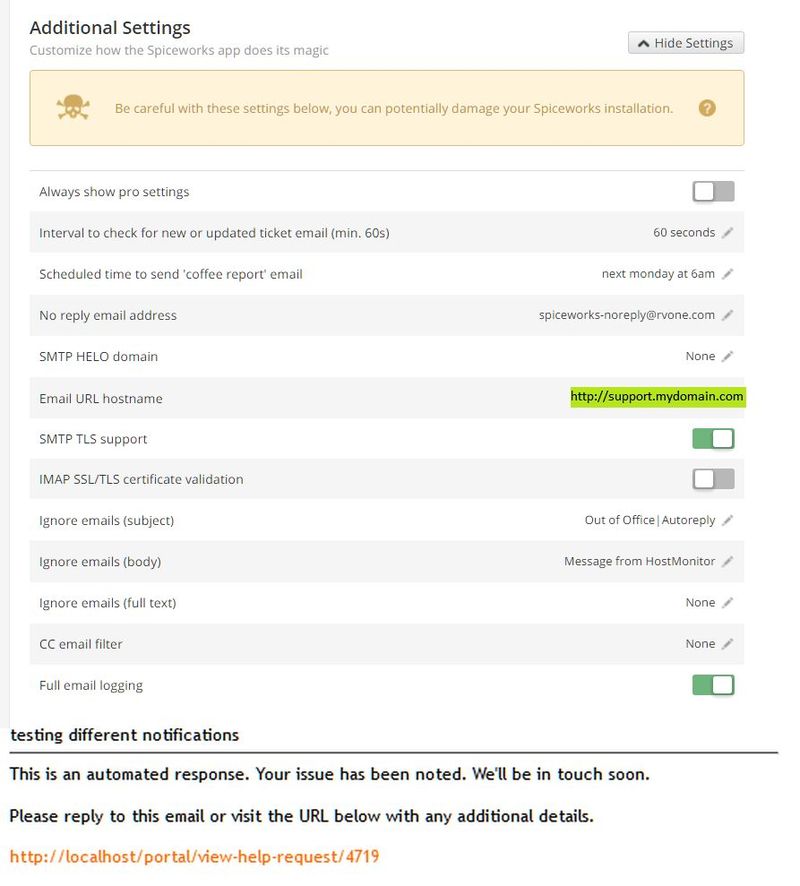 Helpdesk Emails Portal Link Spiceworks Support Spiceworks Community
