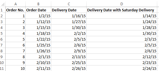 Excel Quick Tip Use Excels Workday Function To Determine Delivery Dates Business 0451