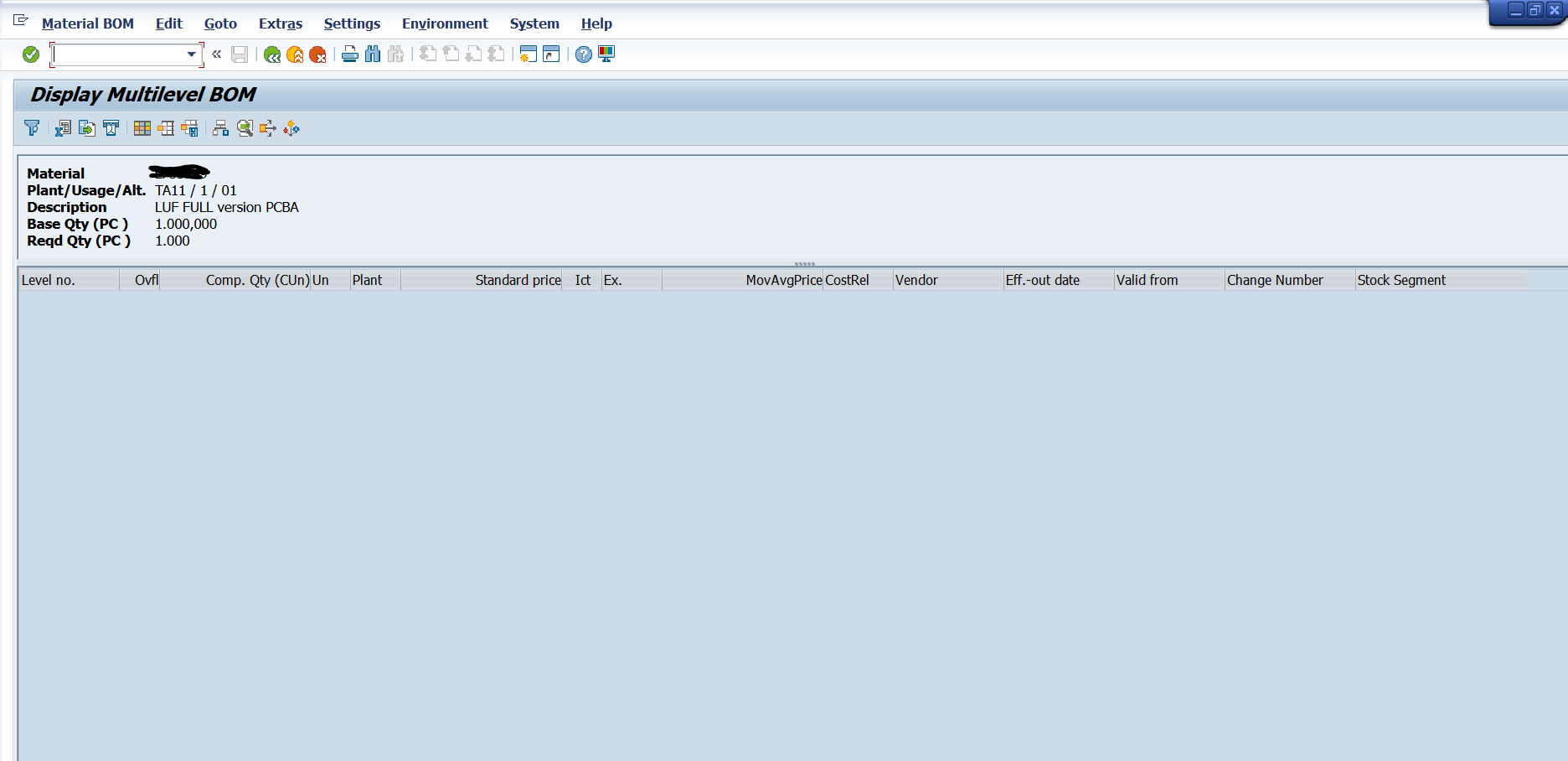 The BOM in sap can display in cs03 but in cs12 we can't display ...