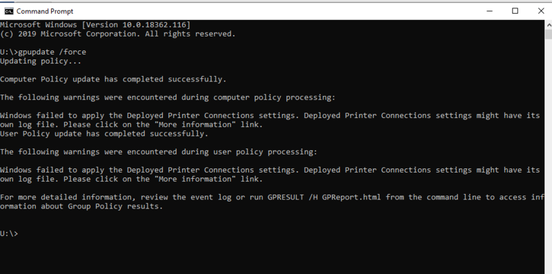 Group Policy: Printers gone- RPC server is unavailable - Windows ...