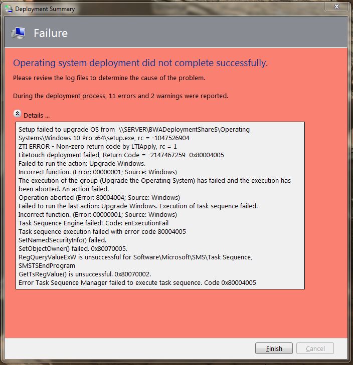 Windows 10 LiteTouch Deploy Disappears - Windows - Spiceworks Community