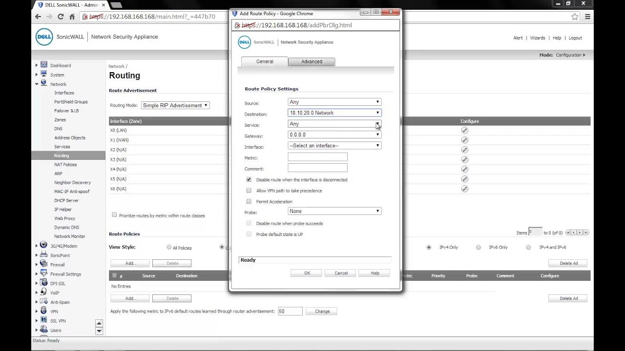 Need help adding route on Sonicwall - Networking - Spiceworks Community