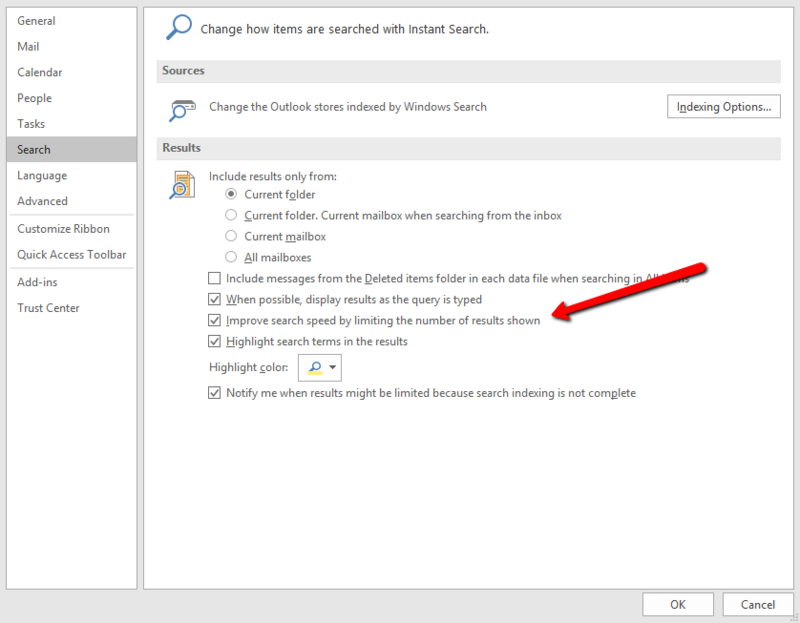 Outlook 2016 Include Older Results Software Spiceworks Community