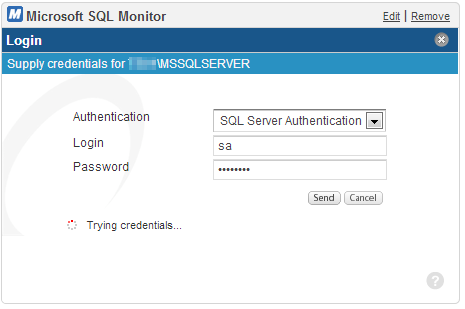 Problems with Microsoft SQL Monitor - Stuck at Trying credentials - Spiceworks Support ...