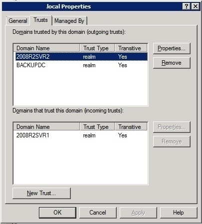 Access denied when removing domain trusts 2008 R2 Server - Windows ...