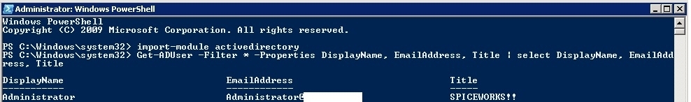 Powershell - How To Export DisplayName, Email Address and Title From AD to CSV File - Windows ...