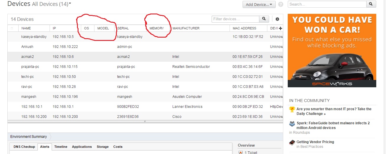 Asset Inventory can not showing properly - Spiceworks Support - Spiceworks Community