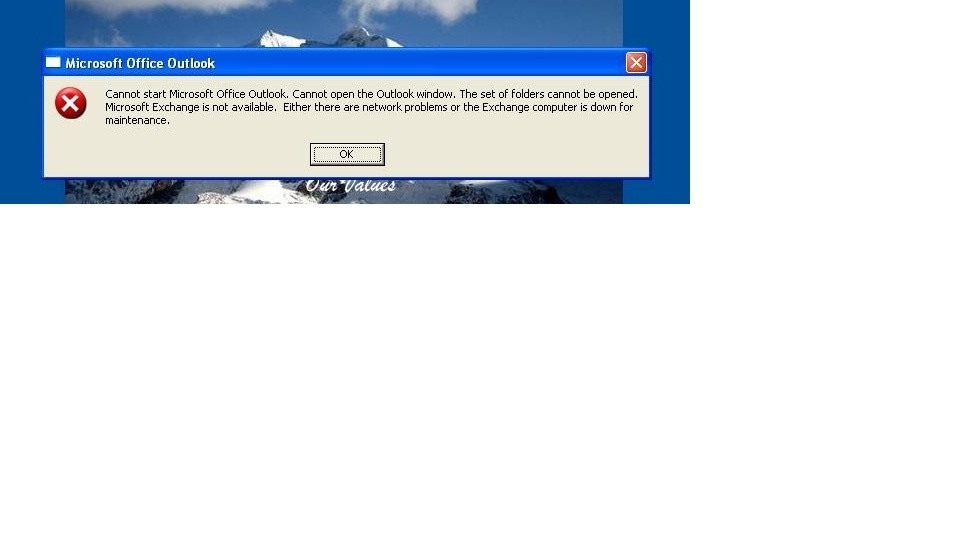 Cannot start Microsoft Outlook. Cannot open the outlook window ...