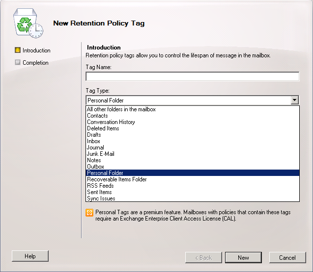 Exchange Retention Policy tags - does anyone know where to find ...