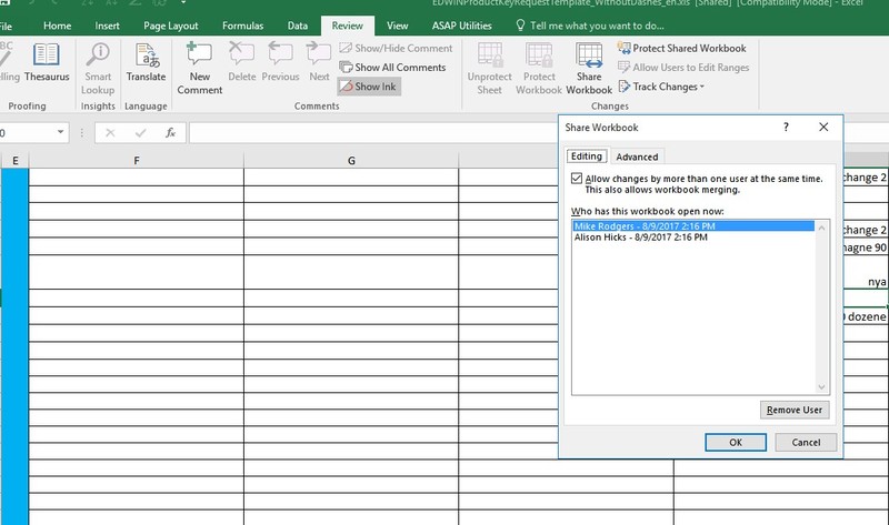 Co-Authoring in Excel 2016 desktop? - Software & Applications ...