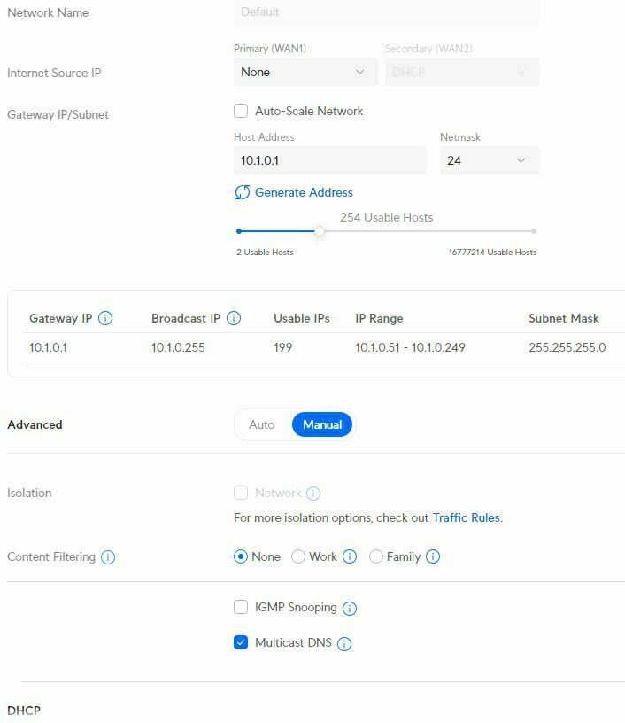 No DHCP or Internet traffic on Unifi Wireless - LAN DHCP is fine - Networking - Spiceworks Community