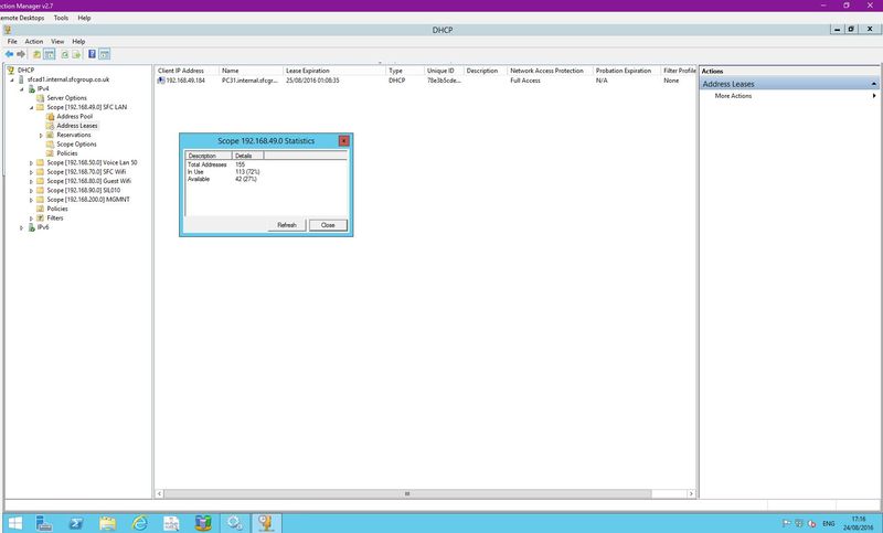 dhcp not releasing ip addresses - Software & Applications - Spiceworks Community