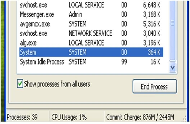 In Task manager "SYSTEM" CPU Usage - Windows - Spiceworks Community