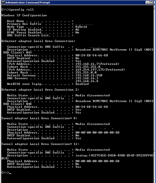 Network Card Shows 2 Subnet Masks And Ip Addresses Networking Spiceworks Community