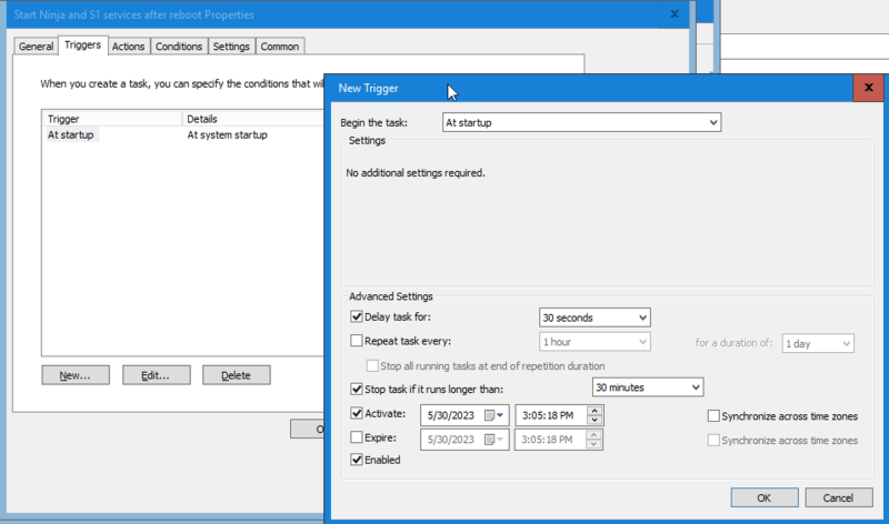 Scheduled task after reboot not working/running - Software & Applications - Spiceworks Community