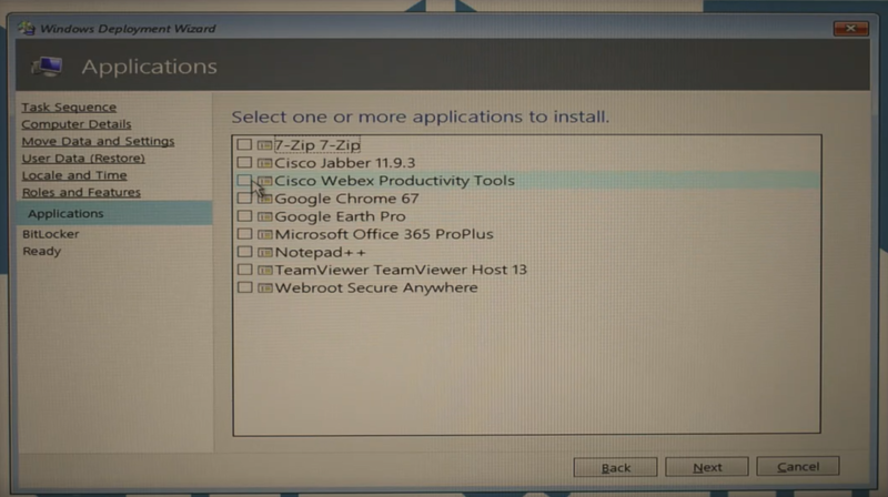 Mdt Task Sequence Installs All Applications Windows Spiceworks