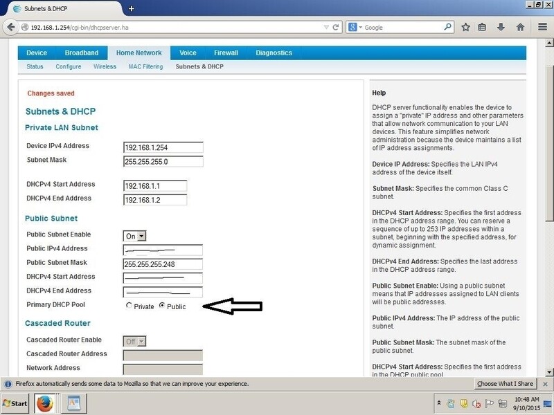 IP Passthrough for UVerse Modem - Networking - Spiceworks Community