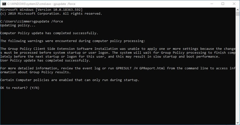 Group Policy Settigns Will Not Apply - Windows - Spiceworks Community
