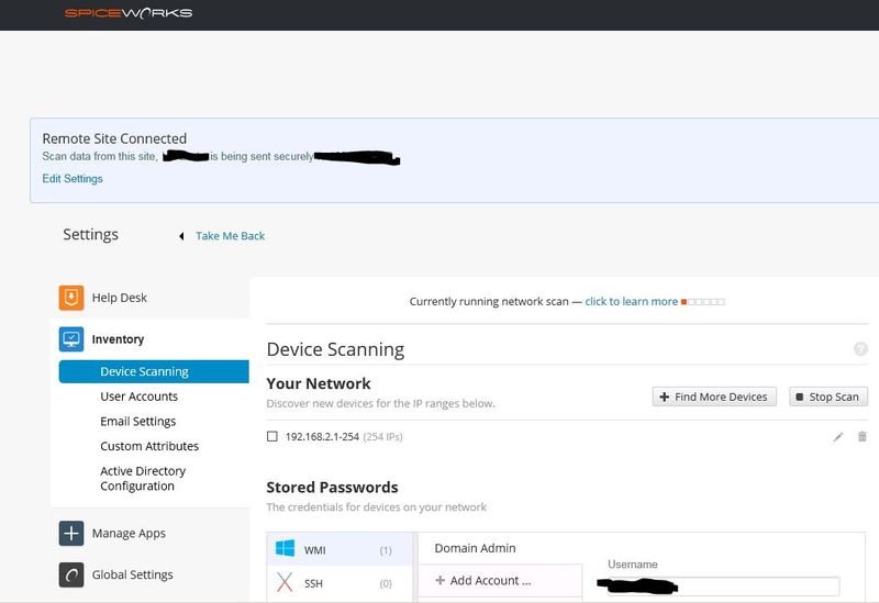 Remote Collector: wrong login and Logout menu disappeared. - Spiceworks Support - Spiceworks ...