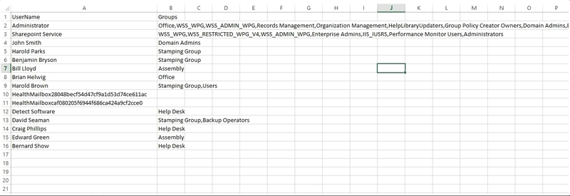 Export users WITH groups to CSV - Software & Applications - Spiceworks ...