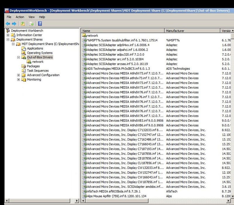 Error message about a network drive when trying to deploy an image from MDT - Software ...