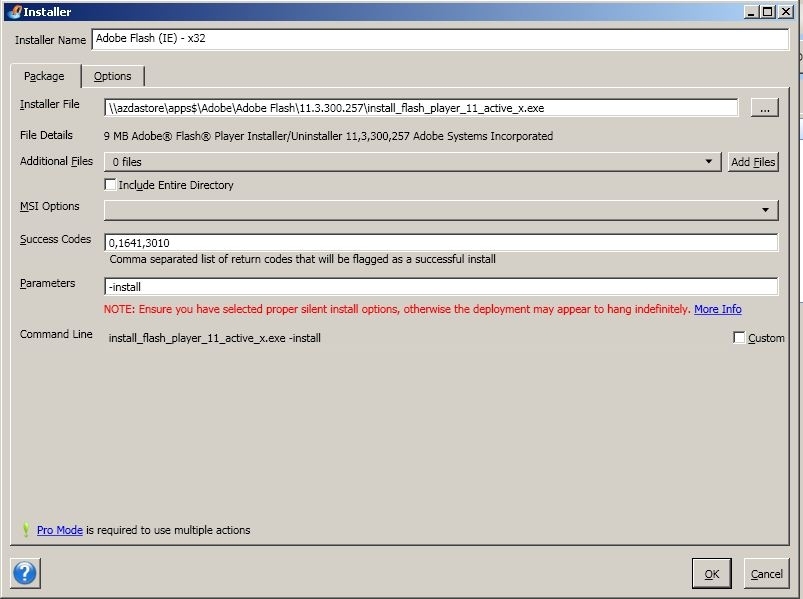 Install / Update Flash using PDQ Deploy - Software - Spiceworks Community
