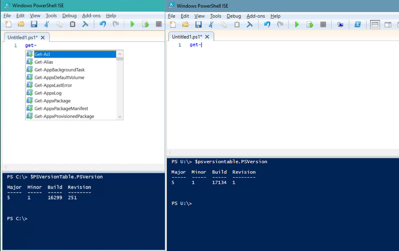 Did build 17134 break anyone else Intellisense in PowerShell ISE? - Programming & Development ...