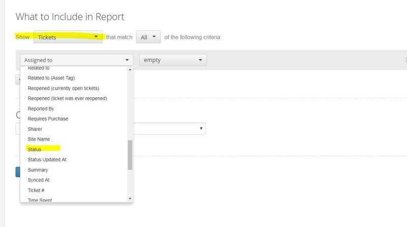 Is There A Way To Print A List Of Only Open Tickets Spiceworks Support Spiceworks Community
