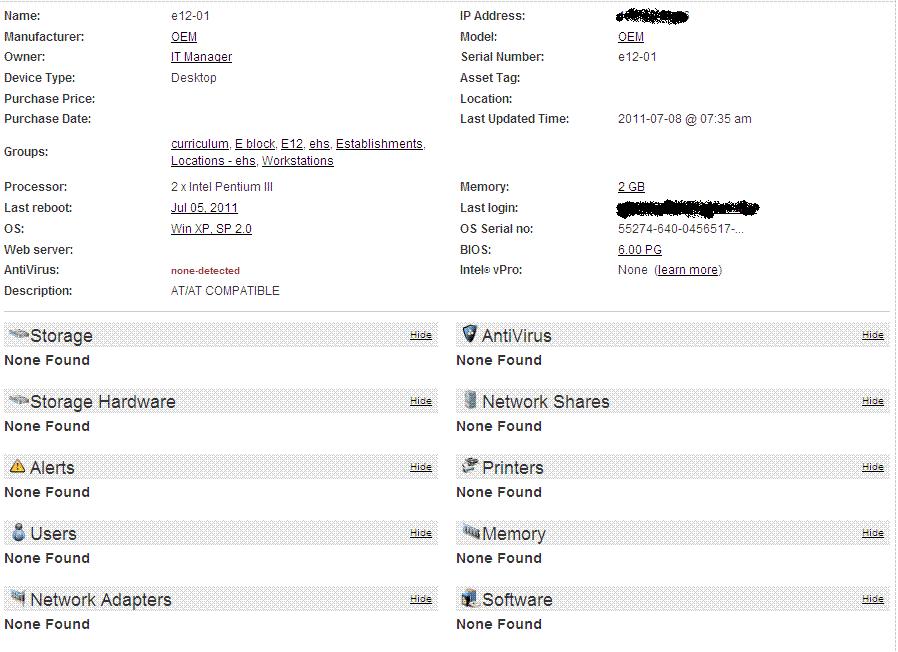 Scanning for disk information - Spiceworks Support - Spiceworks Community