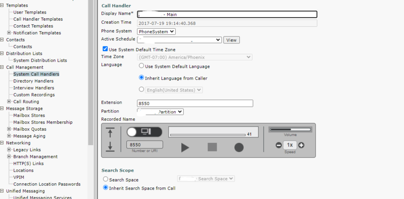 Changing Call Handler Greeting in Cisco Unity - Networking - Spiceworks ...