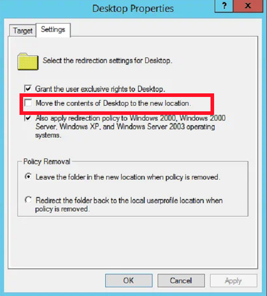 Folder Redirection - Move the contents of Desktop to the new location - Software & Applications ...