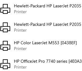 Same printer models in single network - Hardware & Infrastructure ...