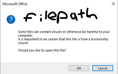 How to get rid of "Some files can contain viruses or otherwise be ...