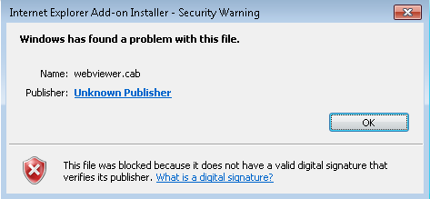IE 9 Unknown Publisher Security Warning - Software & Applications ...