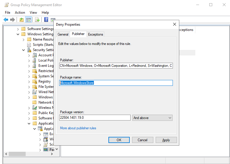 Windows Store Not Being Blocked In Applocker Windows Spiceworks Community