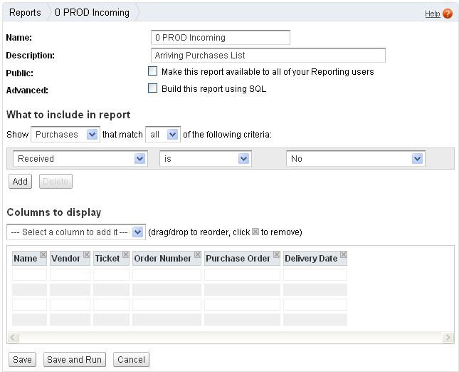 SpiceWorks Mod: Report Showing Purchases Arriving (PJL 052411-1535P) - Spiceworks Support ...