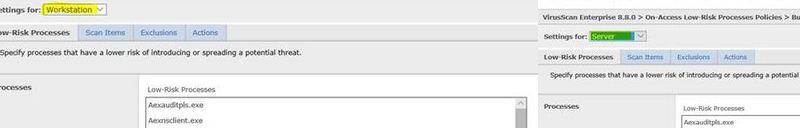 How to copy McAfee Scan Folder Exclusions and Access Protection Exceptions? - Security ...