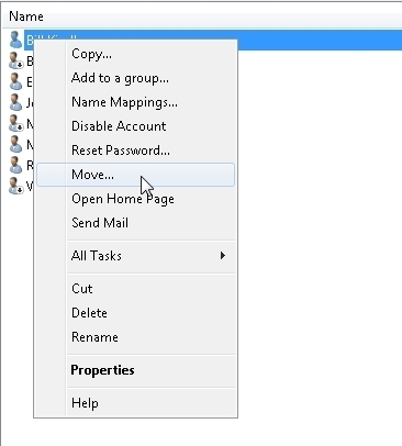 Fix Access Denied Message When Attempting to Move Objects in Active Directory - Windows ...