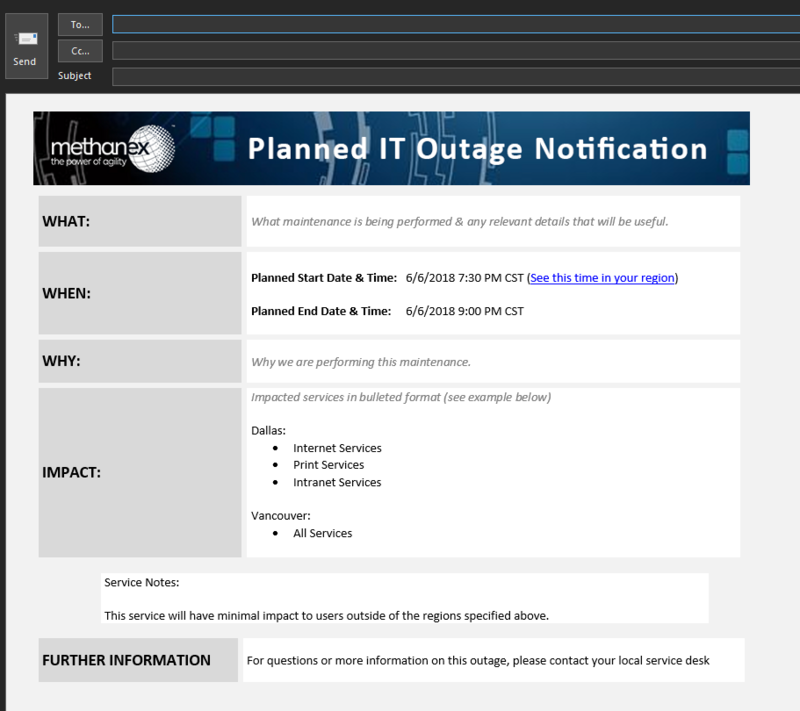 Outlook Template for outages - IT & Tech Careers - Spiceworks Community