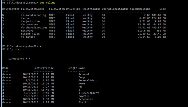 Large difference between space available on virtual disk and mapped ...