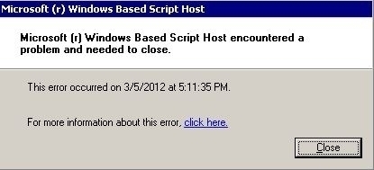 Tracking Windows Based Script Host Errors - Windows - Spiceworks Community